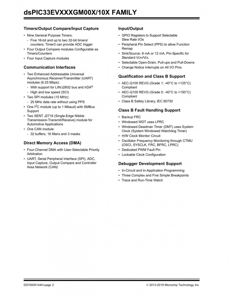 Datasheet page 2 preview