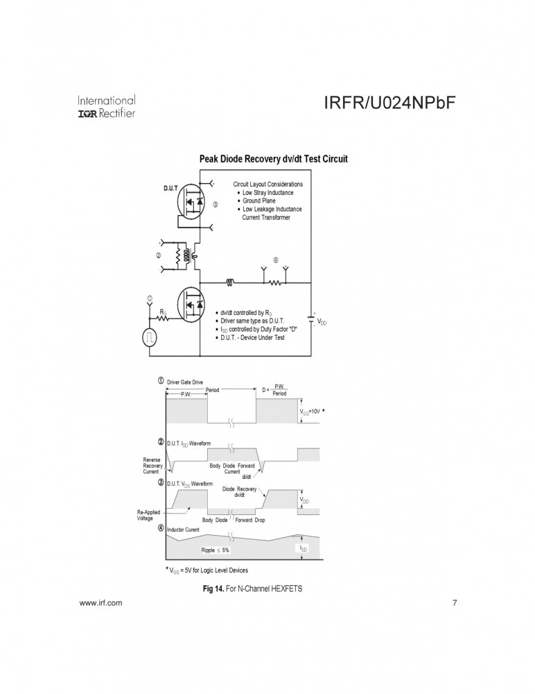 IRFR024NTRPBF datasheet page 7
