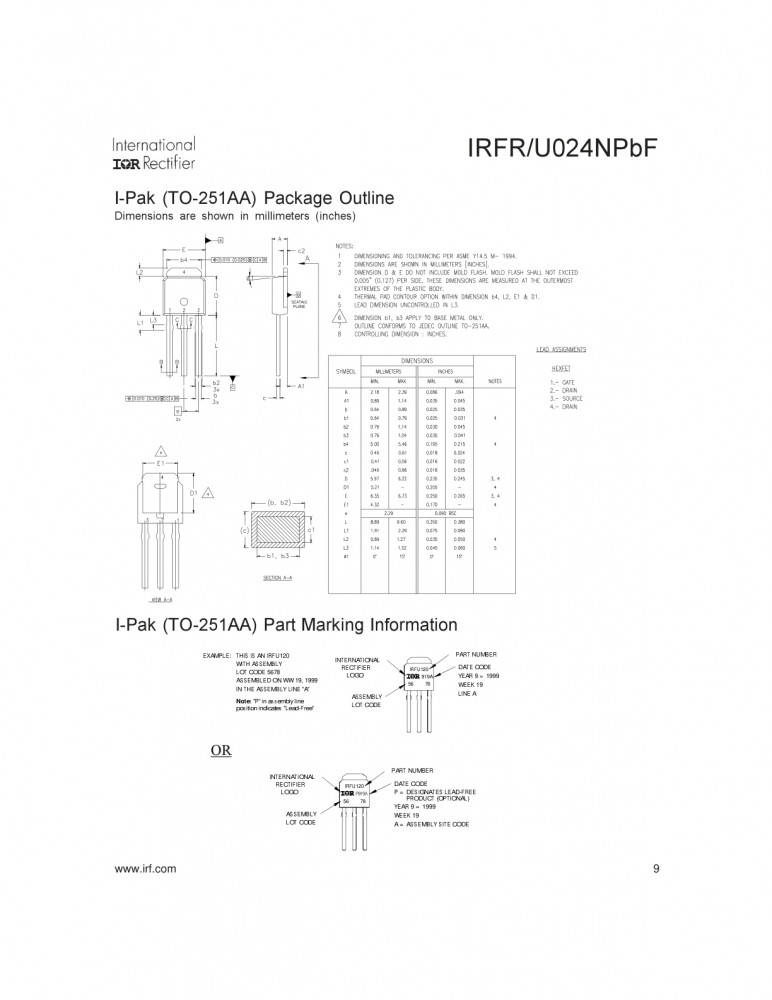 IRFR024NTRPBF datasheet page 9