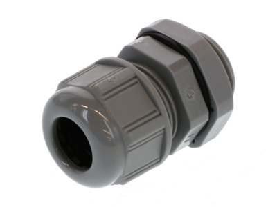 Heavy-Duty Plastic Gable Gland with Gasket and Nut, M20x1.5 Thread, Grey  RAL 7001 for sale