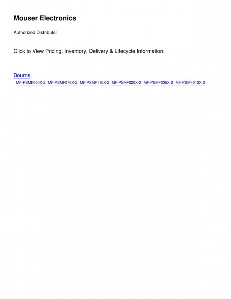 BOURNS MF-PSMF datasheet page 5