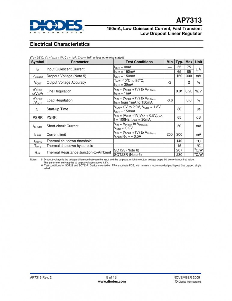 AP7313 datasheet page 5