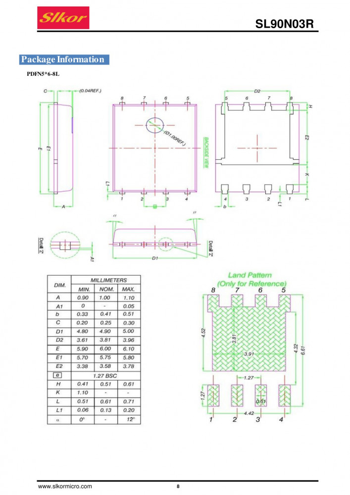 SL90N03R datasheet page 8