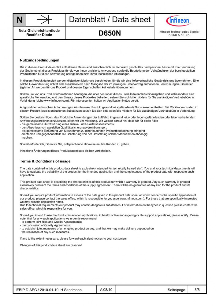 D650N data sheet page 8