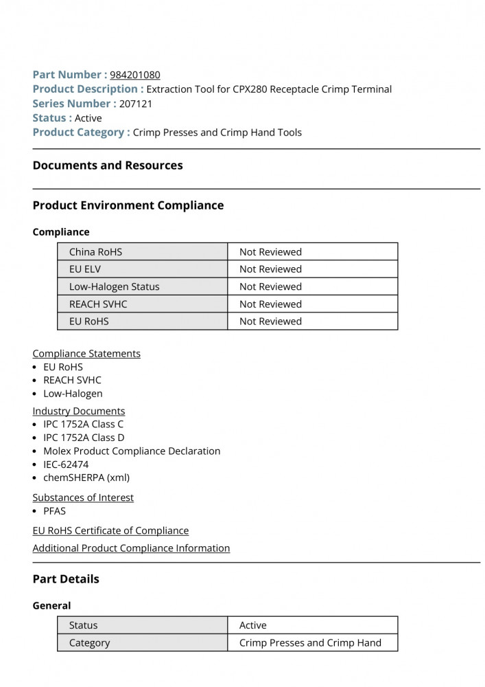 984201080 tooling document preview, page 1