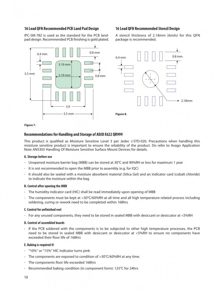 ADJD-E622-QR999 datasheet page 10