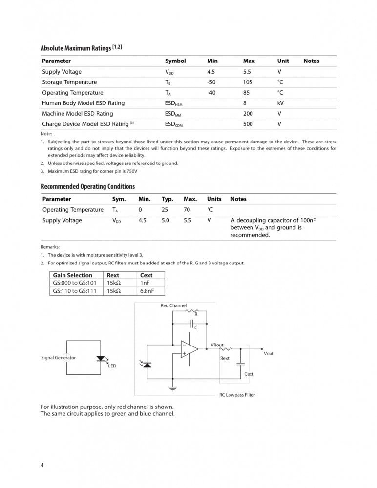 ADJD-E622-QR999 datasheet page 4