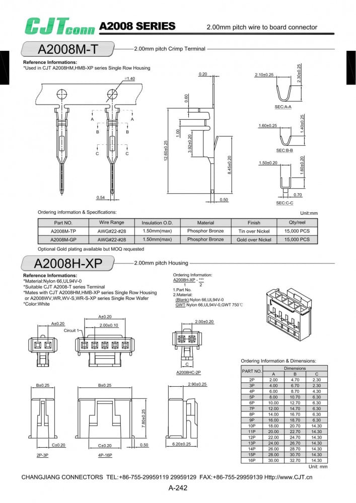 CJT A2008 connector document page 3