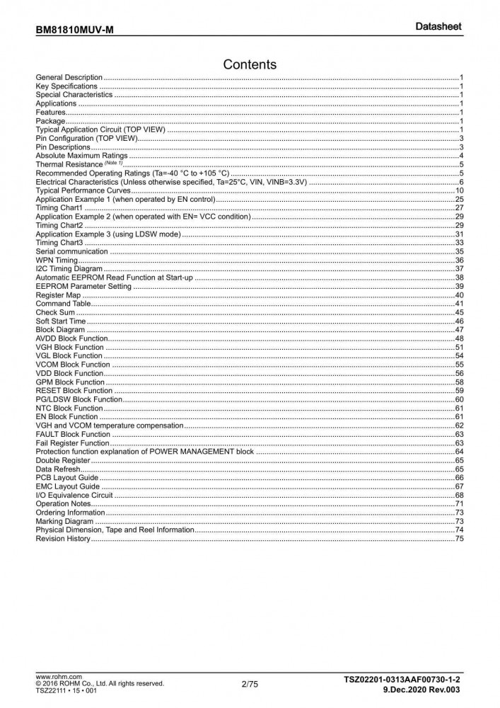 BM81810MUV-ME2 datasheet page 2