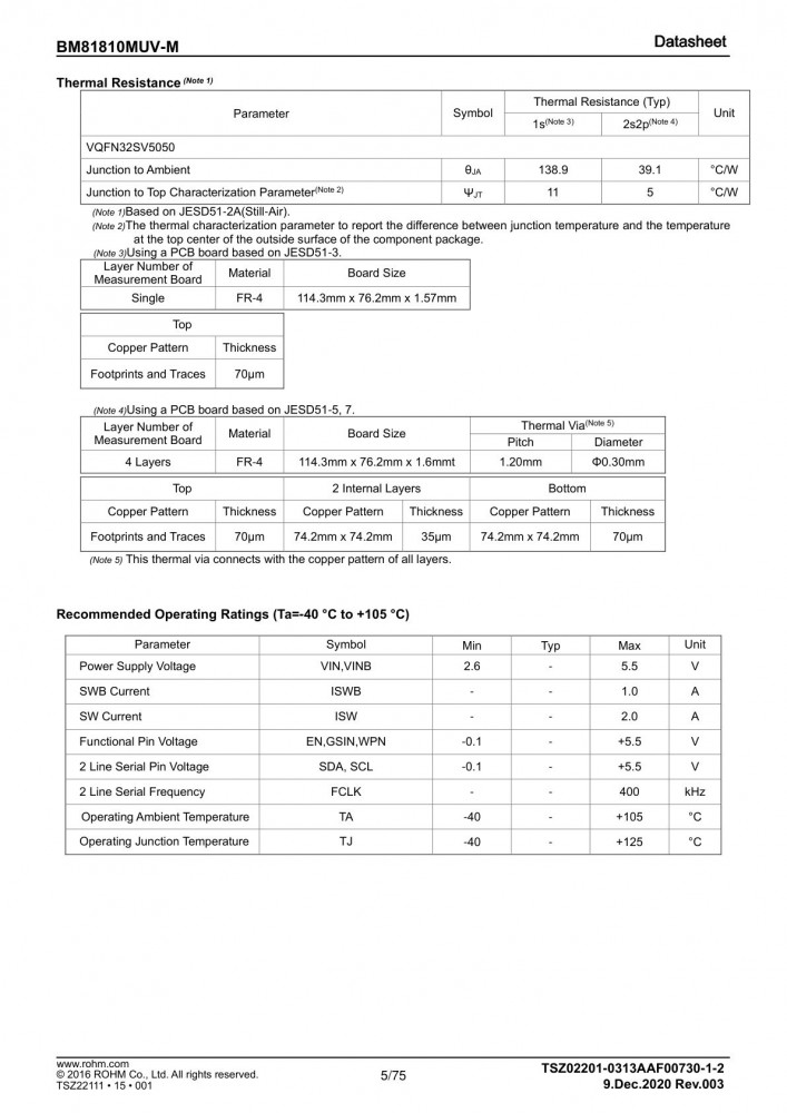 BM81810MUV-ME2 datasheet page 5