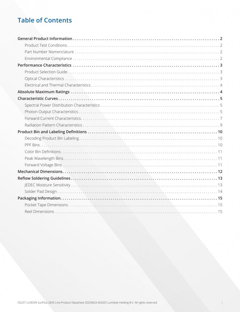 LUXEON SunPlus 2835 datasheet page 2