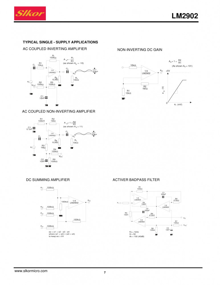 LM2902 datasheet page 7