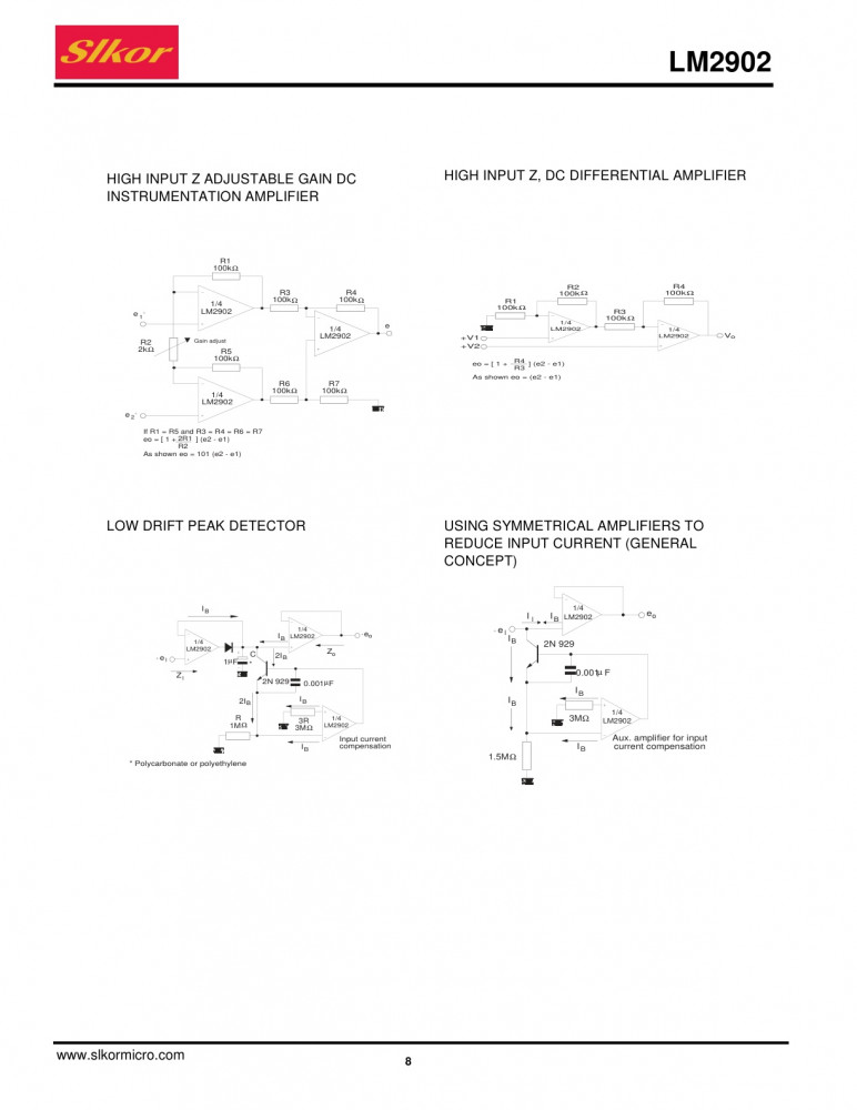 LM2902 datasheet page 8
