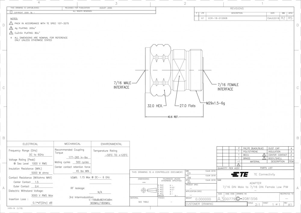 TE Connectivity 2081556-1 drawing preview