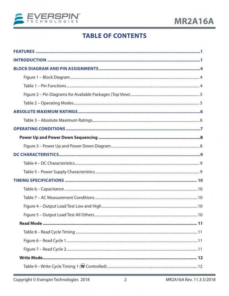 MR2A16A datasheet page 2