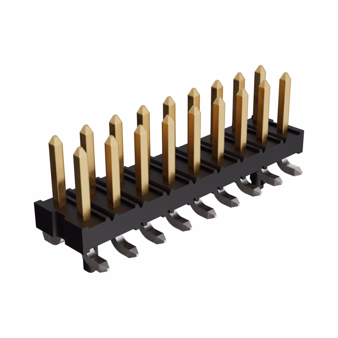 Milli-Grid Header, Vertical, Surface Mount, 20 Circuits, 2.54µm Tin (Sn) Plating, Mating Pin Length 3.20mm, with Cap and Pegs, Tape and Reel, Lead-Free