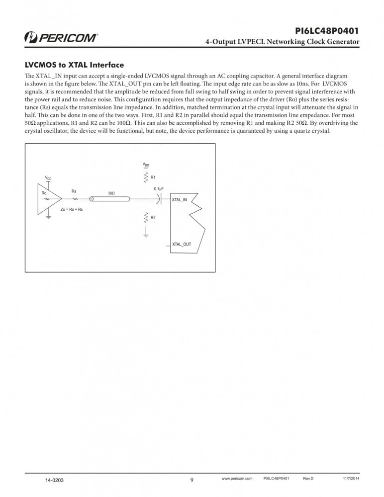 PI6LC48P0401LIE datasheet page 9