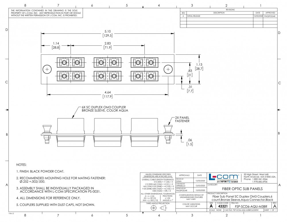 FSP-SCD6-AQU-M3BR technical document preview