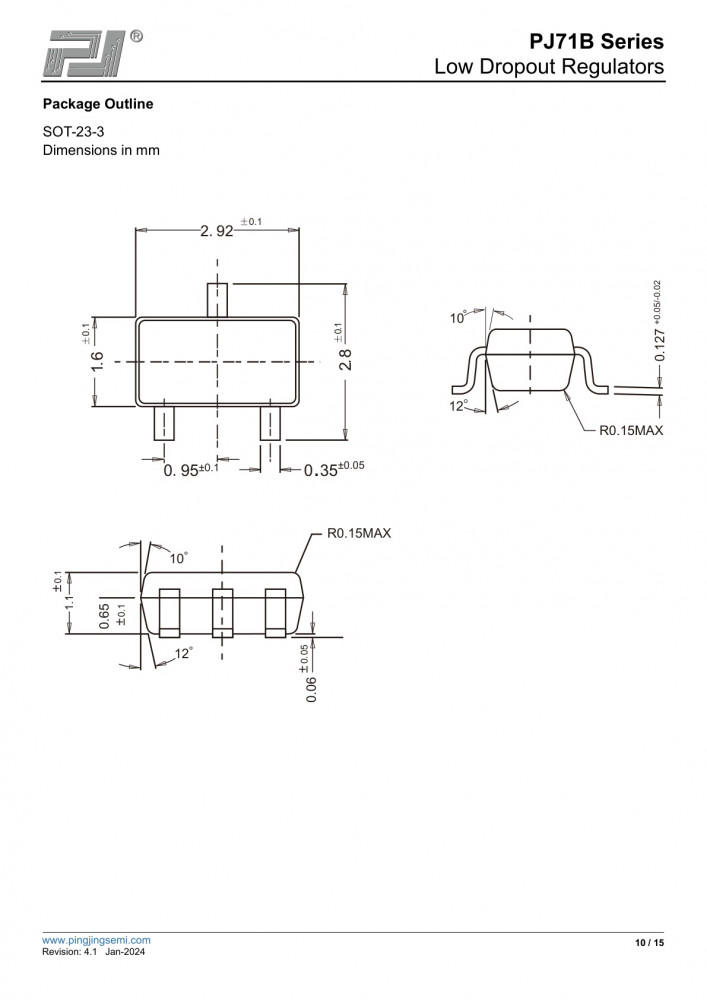 PJ71BK50SA datasheet page 10