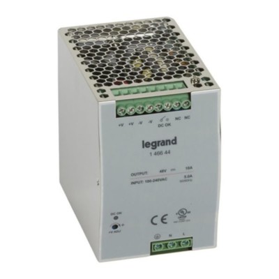 Stabilised mono switching power supply - 75-960 W - output 48 V= - 480 W for sale