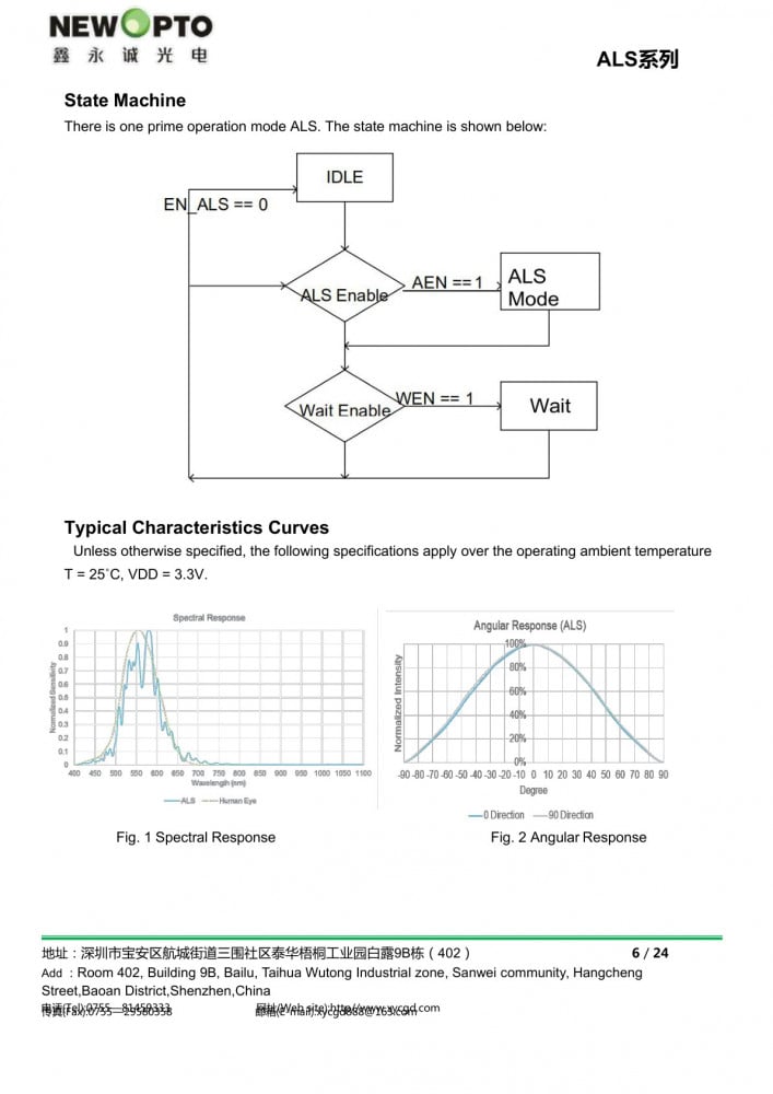 XYC-ALS21C-K1 datasheet page 6
