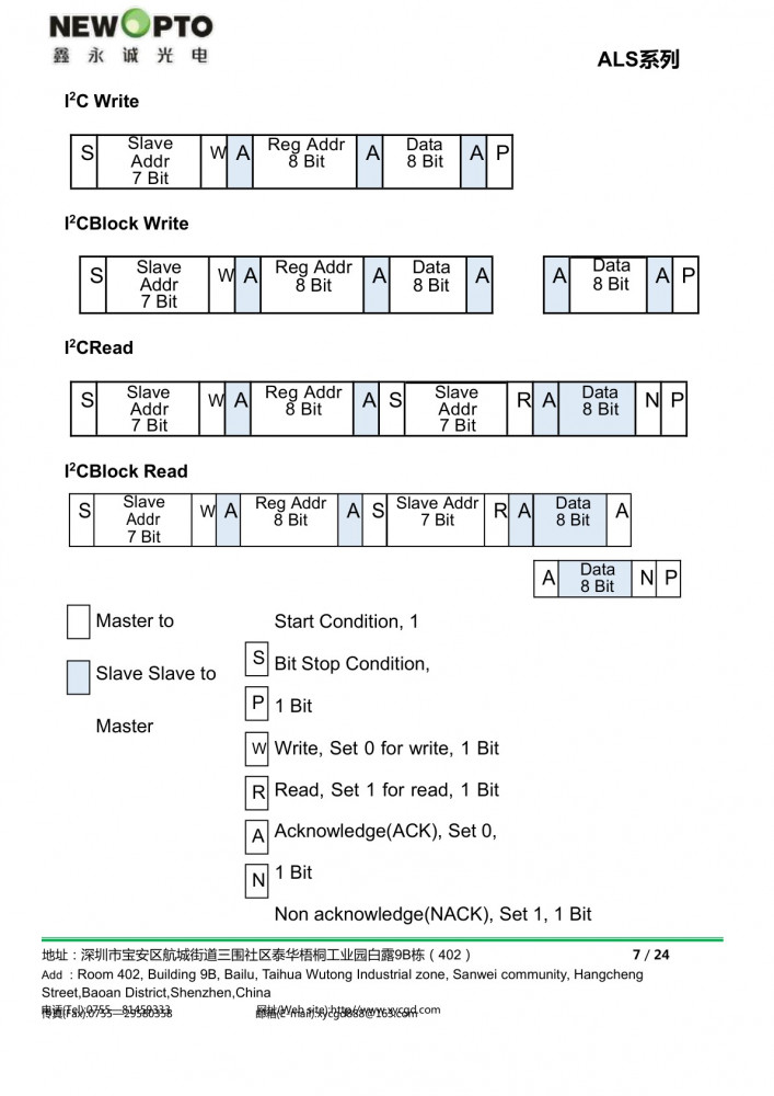 XYC-ALS21C-K1 datasheet page 7