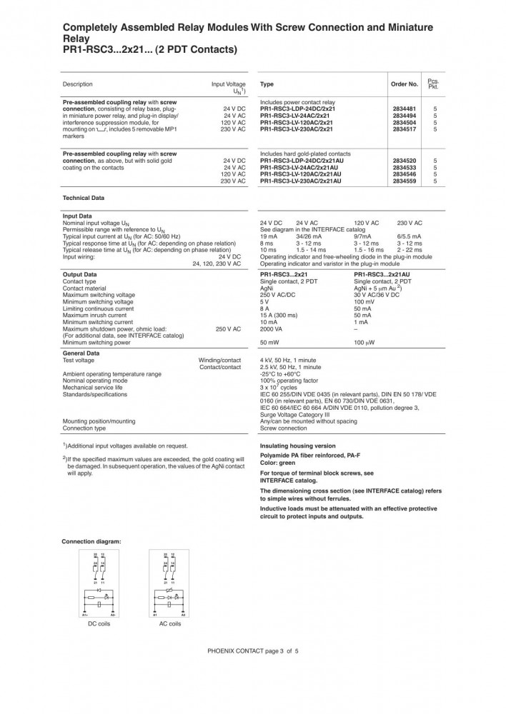 Phoenix Contact 2834397 technical document page 3