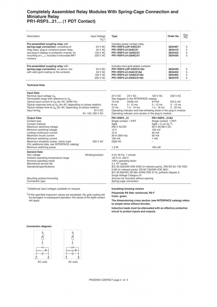 Phoenix Contact 2834397 technical document page 4