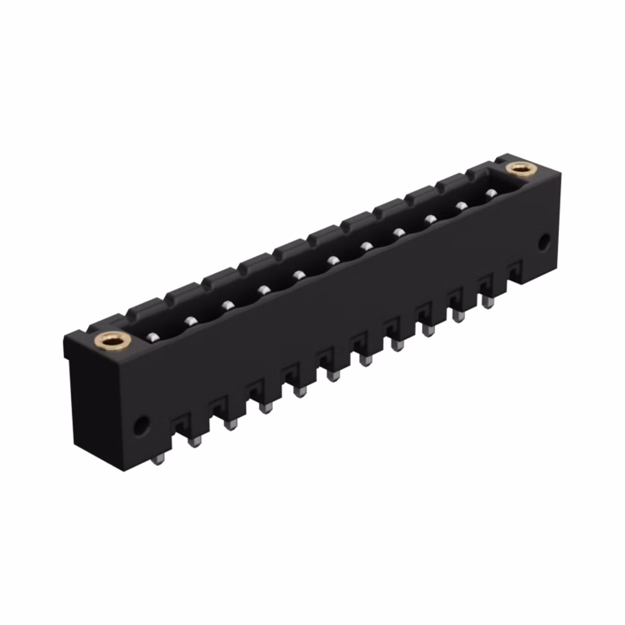5.00mm Pitch Eurostyle Vertical PCB Header, with Threaded Retention Inserts, 11 Circuits for sale