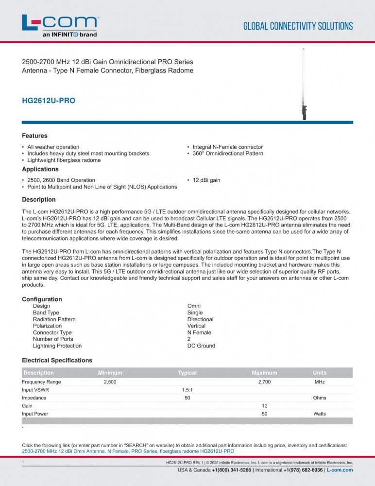 HG2612U-PRO technical document page 1