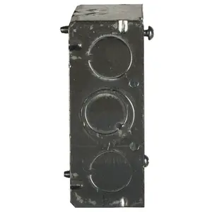 4 in. Square Box, Welded, 1-1/2 in. Deep with AC/MC/Flex Clamps, Five 1/2 in. KO's and Two TKO's for sale