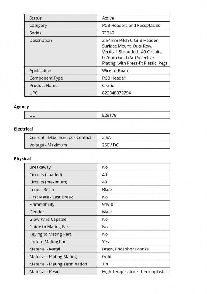 MOLEX 713492986 technical document image, page 2