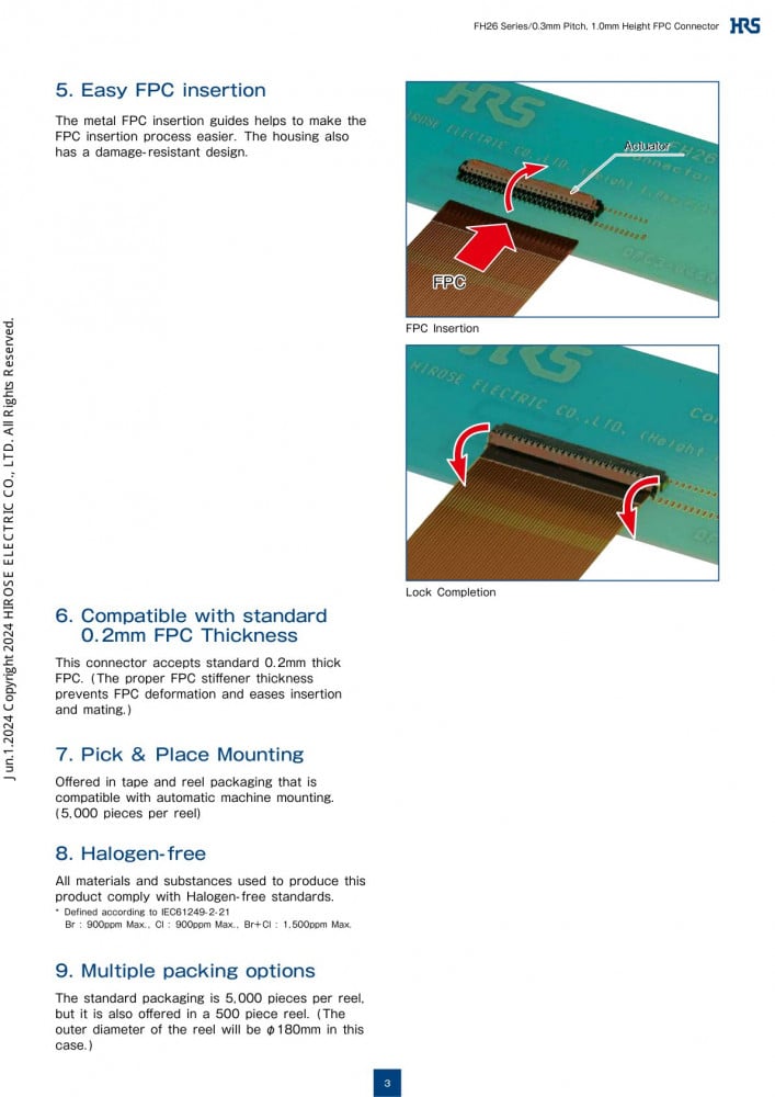 FH26W series technical document page 3