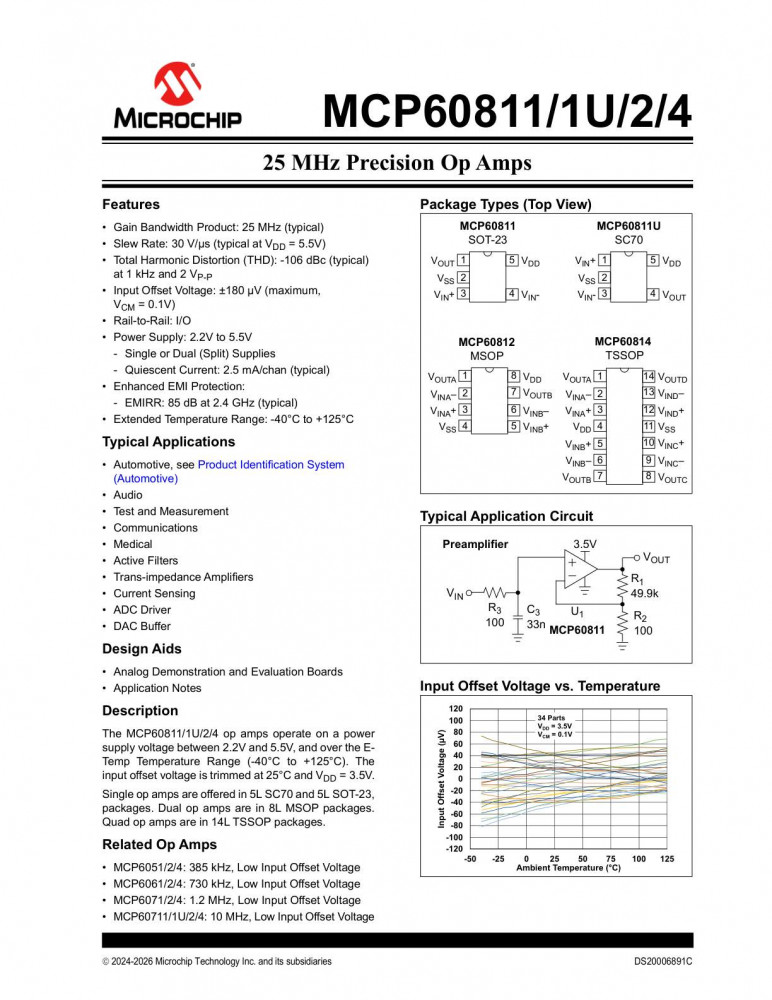 MCP60812 datasheet page 1 preview