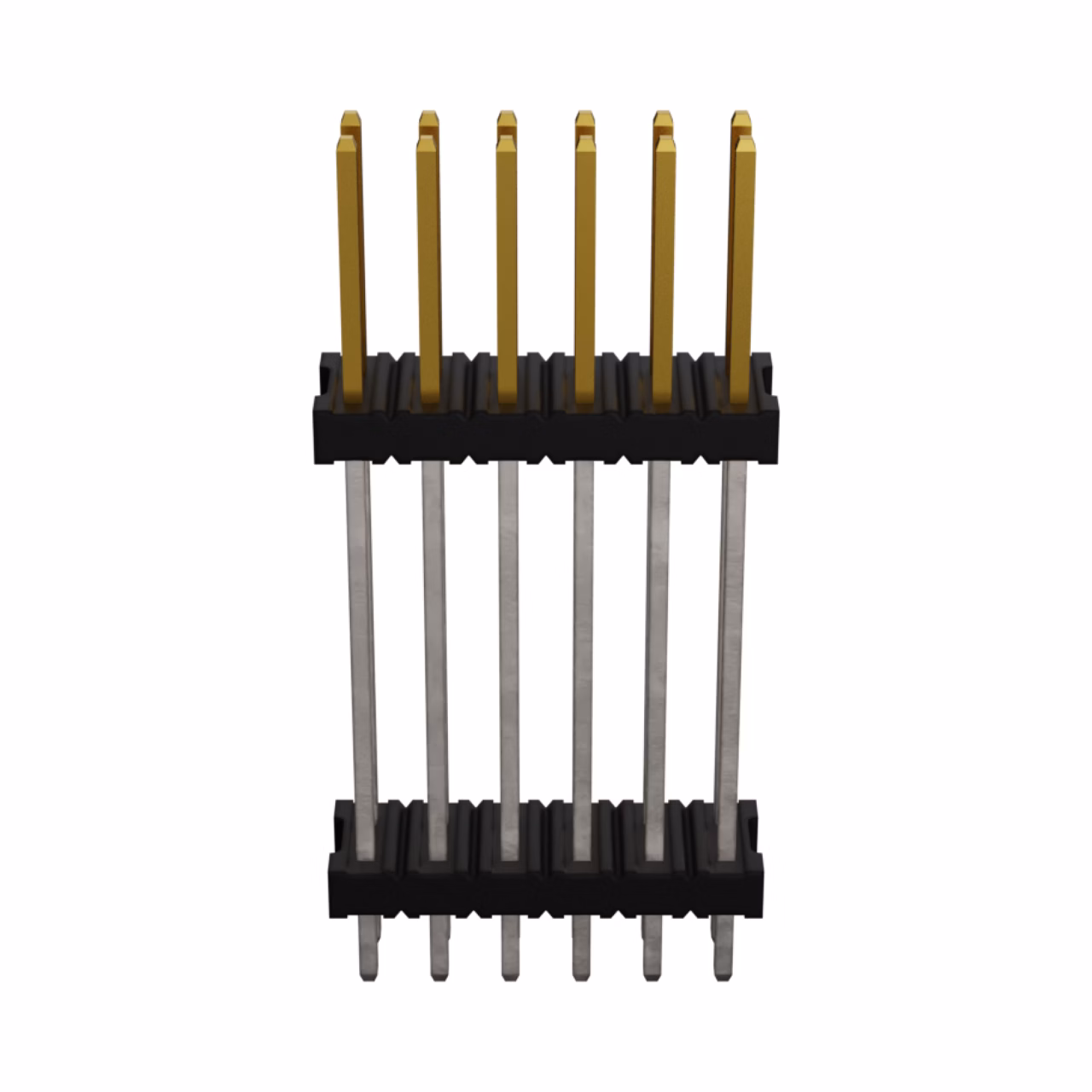 Milli-Grid Header, Dual Row, Dual Body, Through Hole, Vertical, 12 Circuits, 0.76µm Gold (Au) Plating, 15.22mm Stacking Height, Tray, Lead-Free for sale