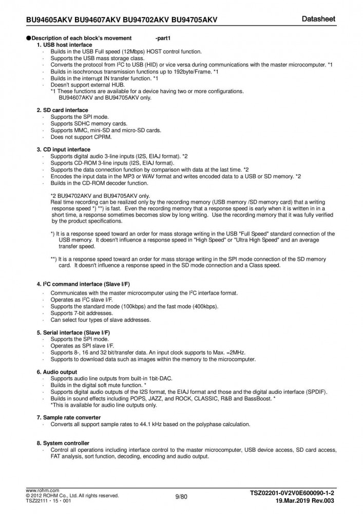 BU94705AKV-E2 datasheet page 9
