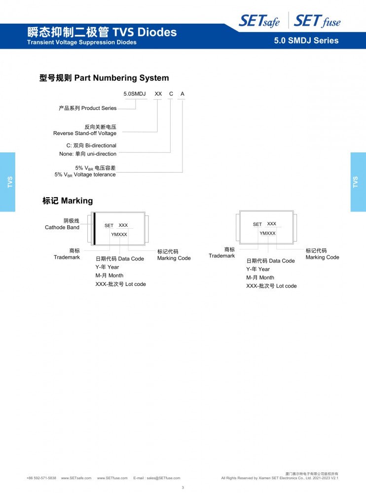 5.0SMDJ33A datasheet page 3