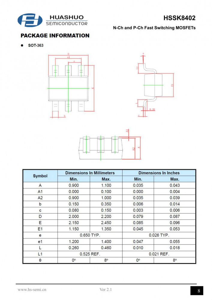 HSSK8402 datasheet page 8