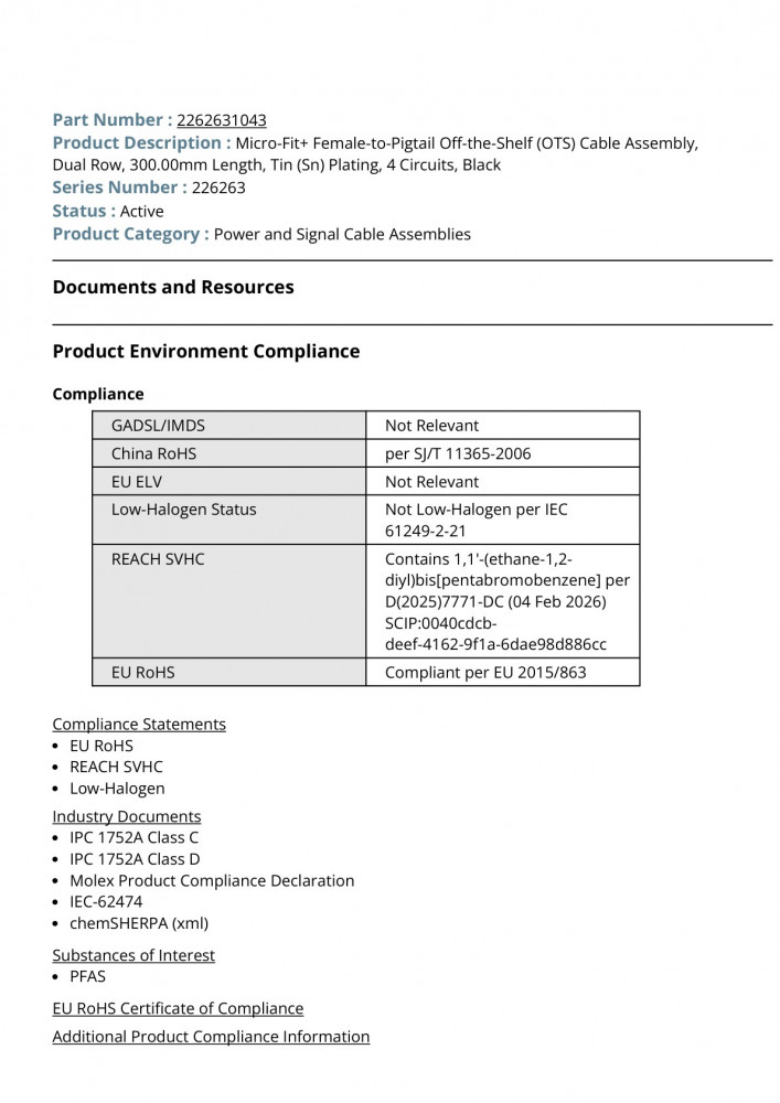 Product documentation page 1