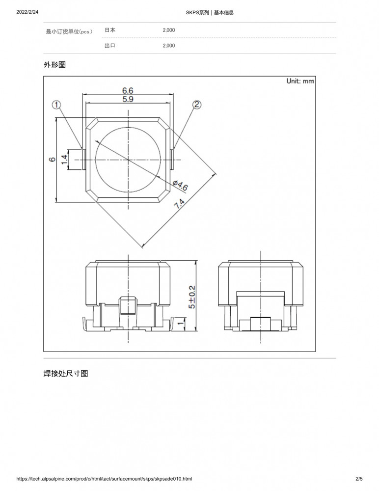 SKPSADE010 technical document page 2
