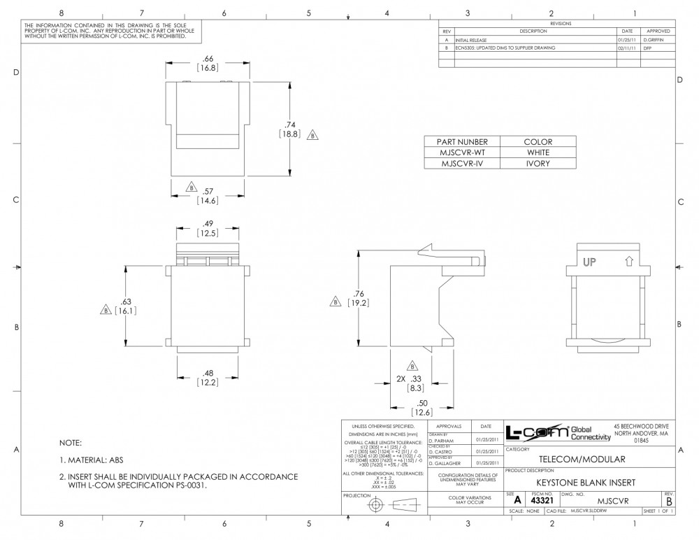 MJSCVR-WT technical document preview