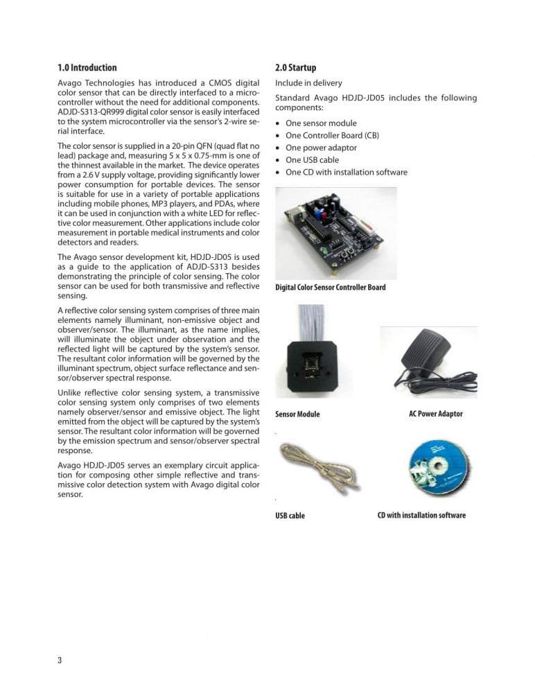 HDJD-JD05 document page 3