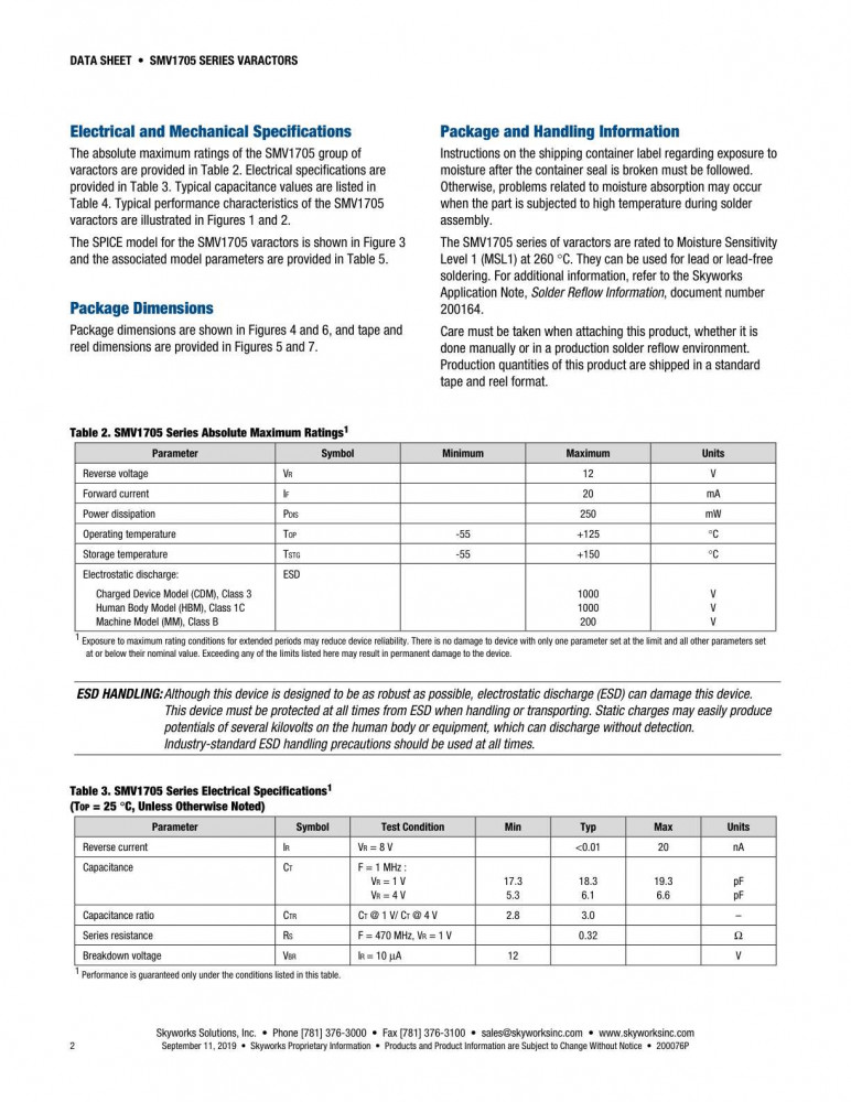 SMV1705-079LF datasheet page 2