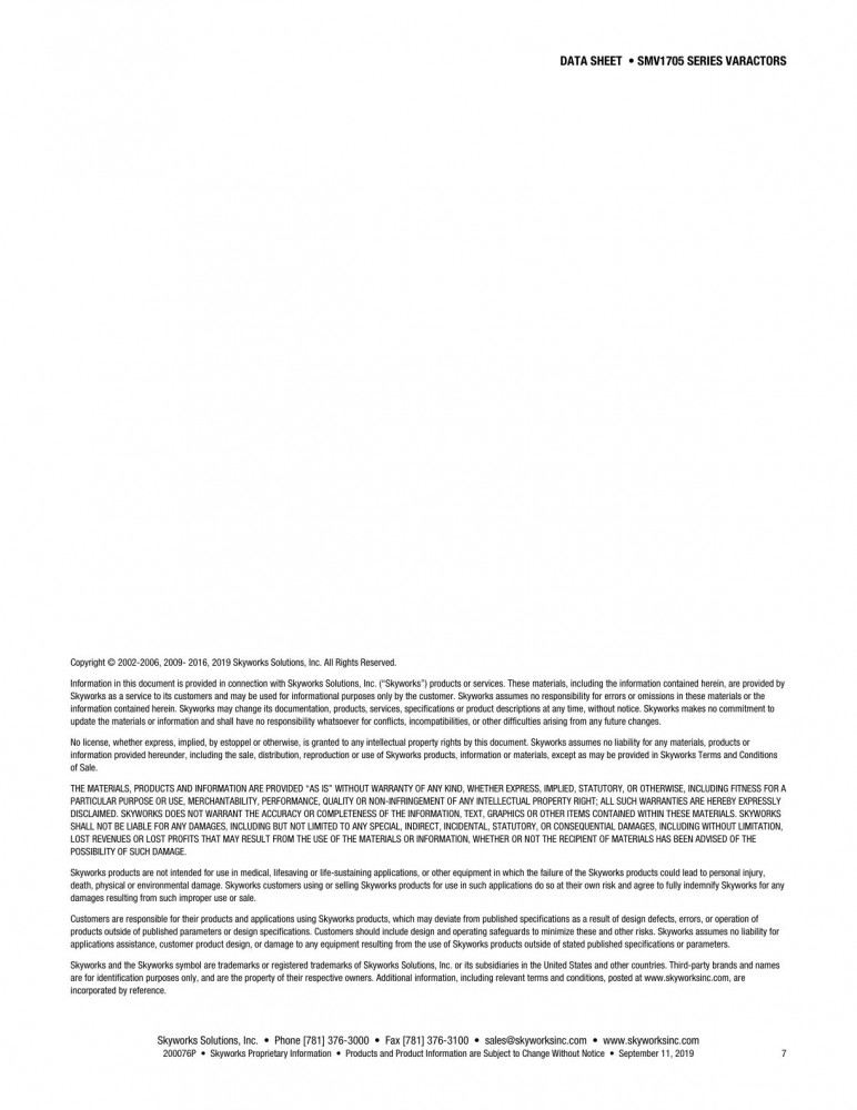 SMV1705-079LF datasheet page 7