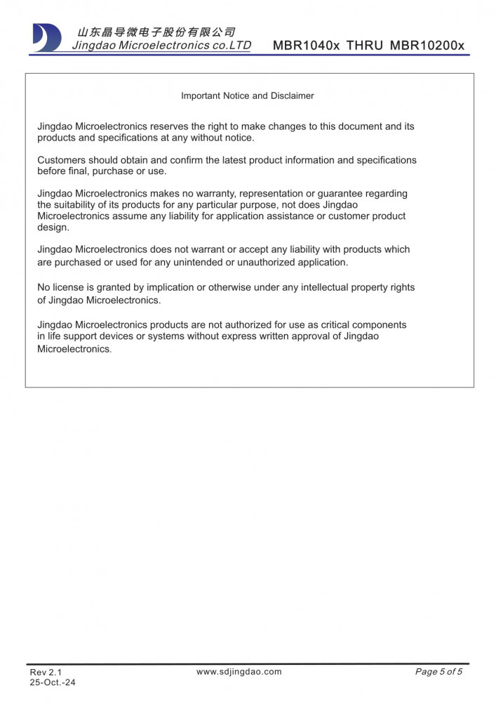MBR10200F datasheet page 5