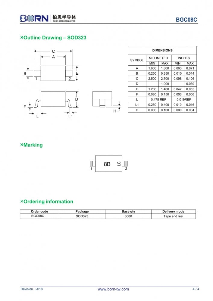 BGC08C datasheet page 4