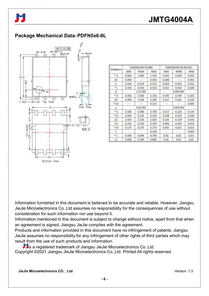 JMTG4004A datasheet page 6
