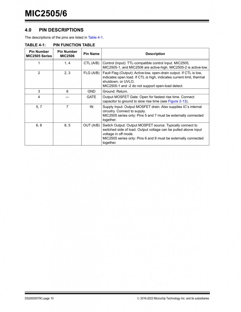 MIC2505 datasheet page 10