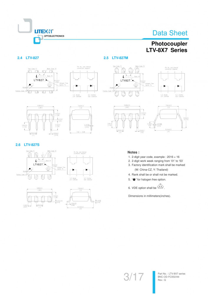 LTV-817 datasheet page 4