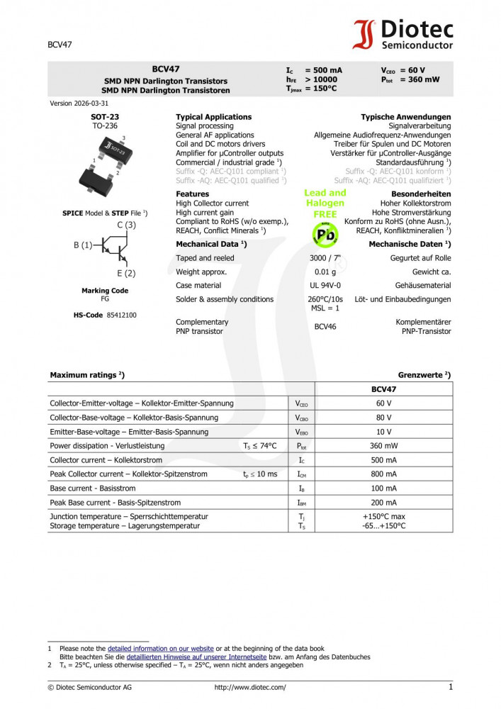 BCV47 technical document page 1